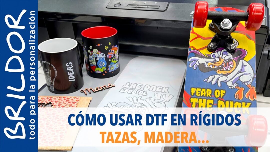 Miniatura del vídeo: CÓMO USAR DTF en rígidos: TAZAS, SKATE, MADERA 😲 - Blog Brildor